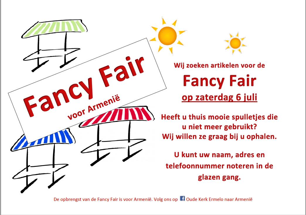 Inzameling spullen tbv Fancy Fair